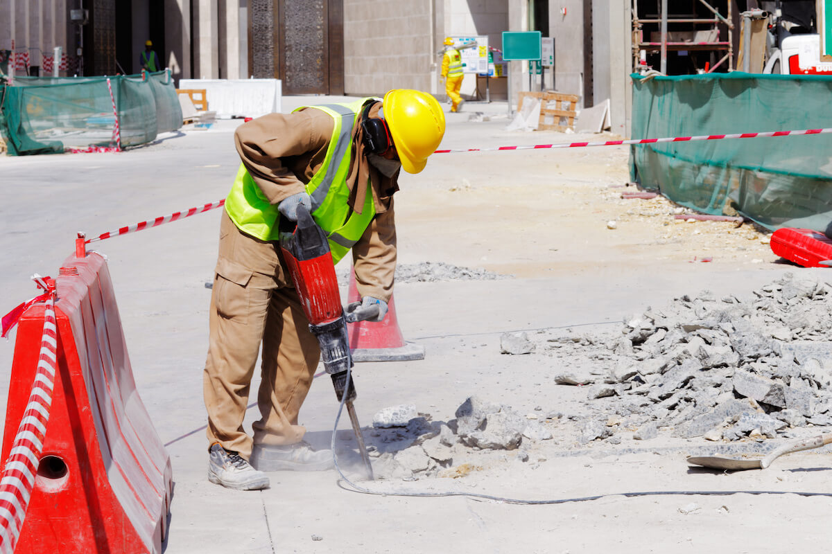 How to Use a Jackhammer for Breaking up Concrete & Asphalt Pavement